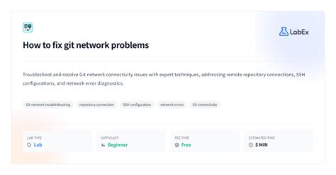 how to fix git network problems labex