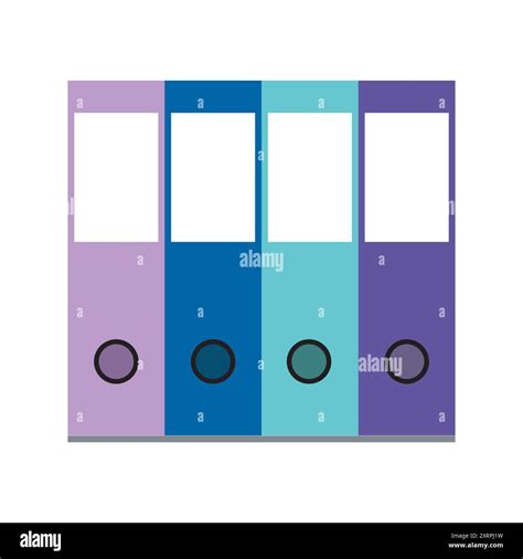 Colorful Office Ring Binder Icon Stock Vector Image Art Alamy
