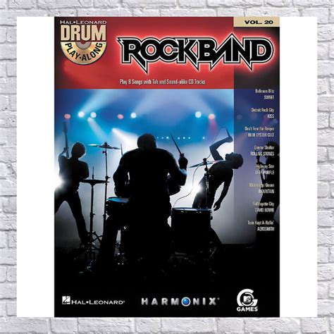 Hal Leonard Rock Band Classic Rock Edition Drum Play Along Volume