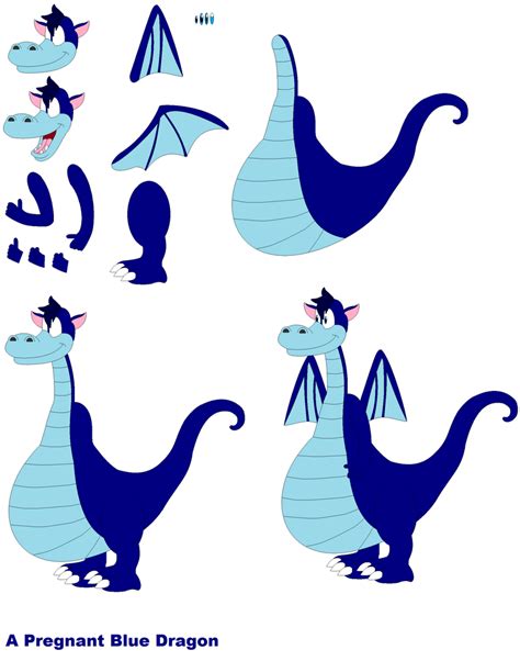 Character Builder A Pregnant Blue Dragon By Foxprinceagain On Deviantart