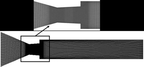 Structural Mesh For 2d Planar Cd Nozzle Download Scientific Diagram
