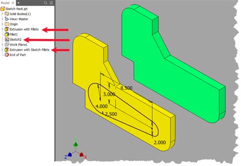 Inventor Nesting Utility Update Nesting Part Extrusions And Sketches IMAGINiT