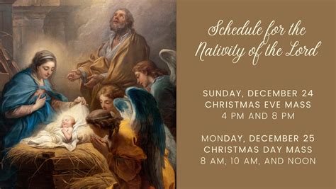 One Week From Today Is Christmas Day Join Us For Mass For Christmas On