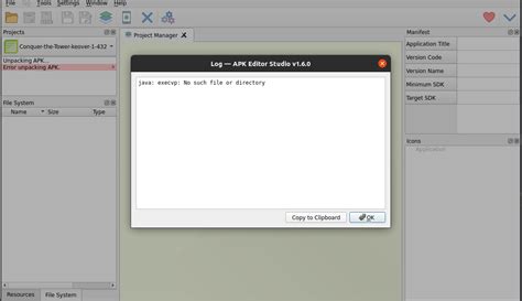 Error Packing Apk Java Execvp No Such File Or Directory · Issue 54 · Kefir500apk Editor