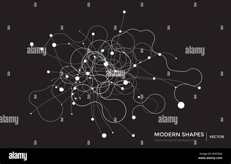 vector abstract circuit networking blockchain concept stock vector