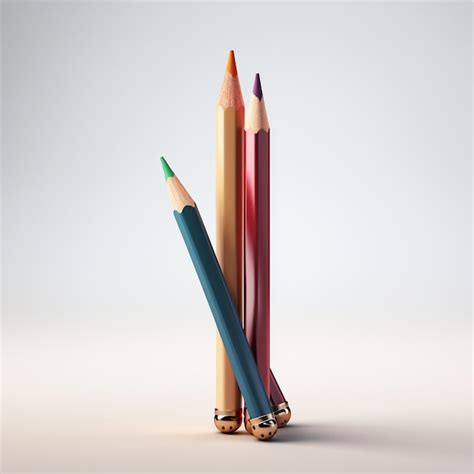 Premium Ai Image Pencil 3d Rendering Style