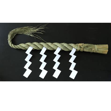 なーむくまちゃん工房 しめ縄 3尺約80cm 神棚用 牛蒡〆 ごぼう 稲わら 白タレ 切り下げ付き 正月飾り 注連縄 〆縄 仏壇・位牌