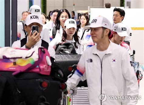 아시안게임 선수단 귀국 연합뉴스