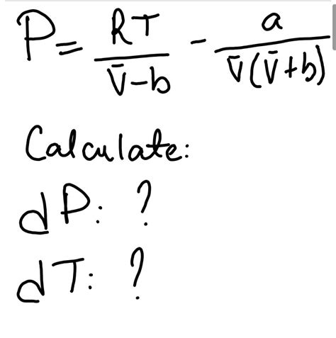 Solved P Rtv B Avvb Calculate Dp Dt