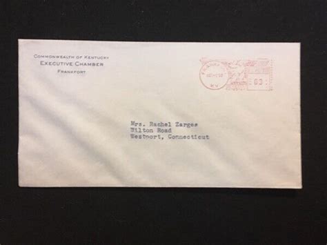 1953 unused letterhead exec chamber commonwealth of ky gov lawrence
