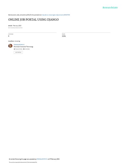 Django Job Pdf World Wide Web Internet And Web