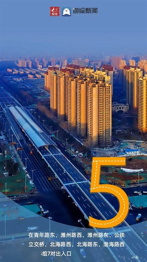 现场直击！潍坊宝通街快速路正式通车！（航拍图）高架车辆市民