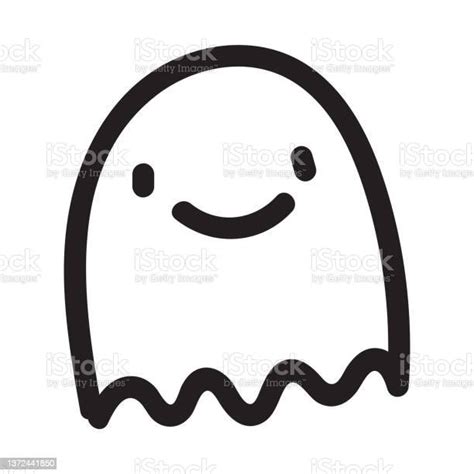귀여운 낙서 유령 캐릭터 해피 할로윈 유령 만화 벡터 일러스트 파티 카드 초대 인쇄 가을에 대한 스톡 벡터 아트 및 기타 이미지 가을 거미줄 검은색 Istock
