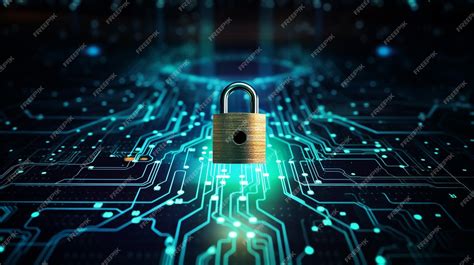 Premium Photo A Padlock With A Blue Background And The Word Padlock
