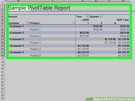 How To Edit A Pivot Table In Excel Steps With Pictures