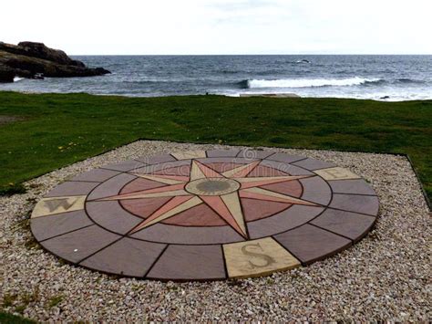 Compass Held Out At A Fork In The Trail Stock Image Image Of Backpacker Palm 7277885