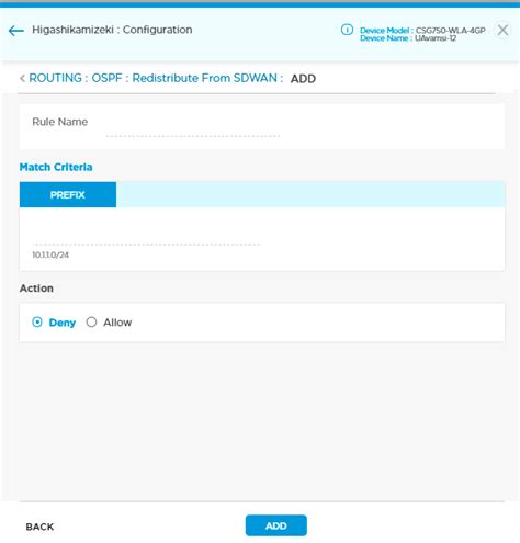 configure routing versa networks