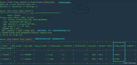Mysql（13）——memory的哈希索引及innodb的自适应哈希索引memory创建hash类型的索引 Csdn博客