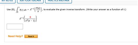Solved My Notes Ask Your Teacher Practice Another Use 8