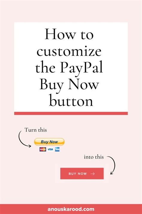 How To Create A Custom Paypal Buy Now Button Anouska Rood