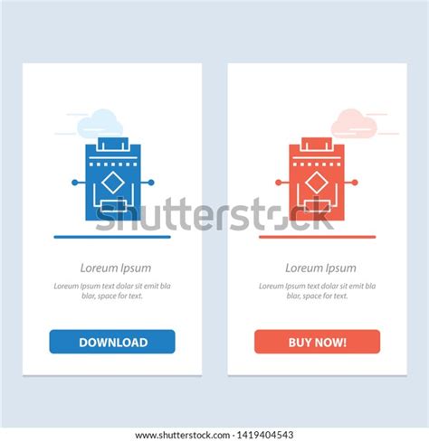 Workflow Network Process Settings Blue Red Stock Vector Royalty Free 1419404543 Shutterstock