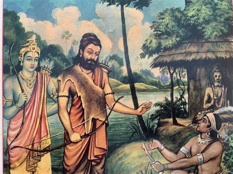 Arjuna Dronacharya Ekalavya Photo A Scene From Mahabharata Etsy