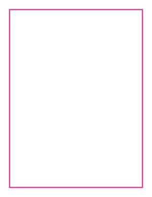 Printable Light Pink Thin Line Page Border