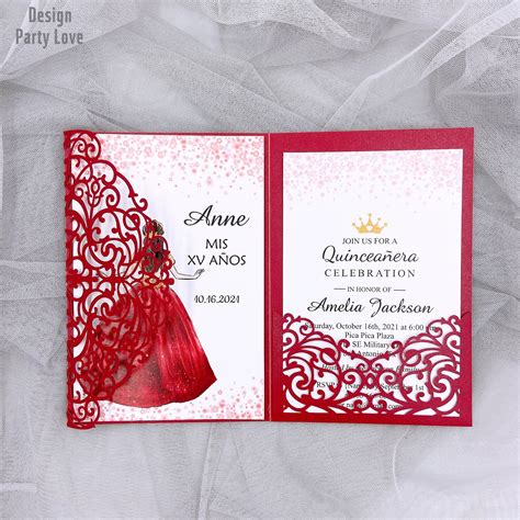 Red Lace Elegant Romantic Monogram Classic Pocket Monogram Etsy