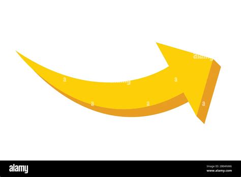 Ilustraci N Curva De Vector De Flecha Aislada Sobre Fondo Blanco Imagen