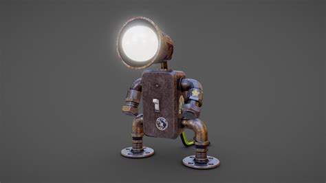 robot lamp r unity3dmodeling