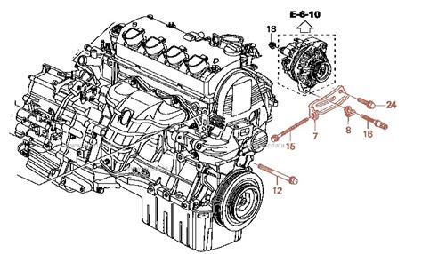 Подтяжка ремня генератора — Honda Civic Ferio 7g 1 7 л 2004 года