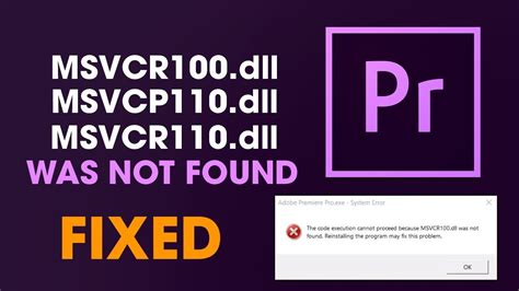 HOW TO FIX MSVCP DLL IS MISSING OR NOT FOUND ERRORS