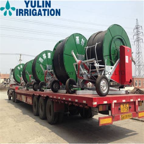 Agricultural Traveling Water Hose Reel Rain Gun Irrigation System For
