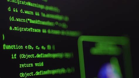 hacker s computer screen stock video motion array