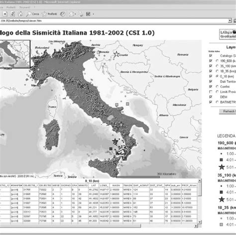Nterfaccia Del Webgis Del Csi Csi Webgis User Interface Download