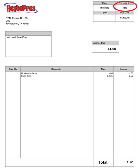 Mock Invoice Template BestTemplatess BestTemplatess