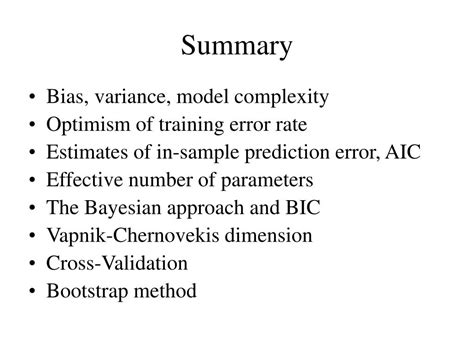 Ppt Lecture 12 Model Assessment And Selection Powerpoint Presentation Id 3261941