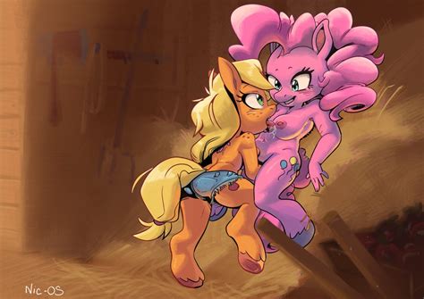 Rule 34 2girls Applejack Mlp Barn Breast Sucking Breasts Denim
