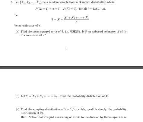 solved 3 let {x1 x2 xn} be a random sample from a