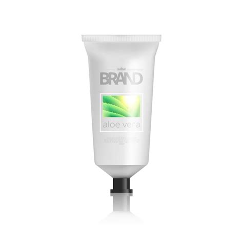 Premium Vector Realistic Aloe Vera Lotion Or Cream Packaging Template