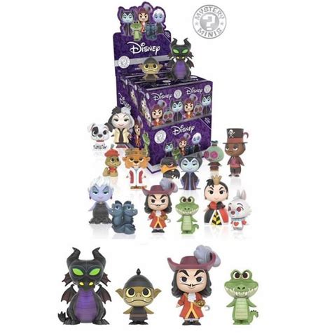 FUNKO Mystery Minis Disney Villains Set Of HOT Topic Funko Mystery Minis Disney Villains