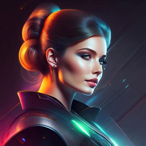 Premium AI Image Abstract Technological Background