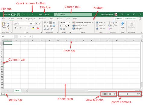 Khám Phá Cửa Sổ Excel Học Excel Cơ Bản Viettuts