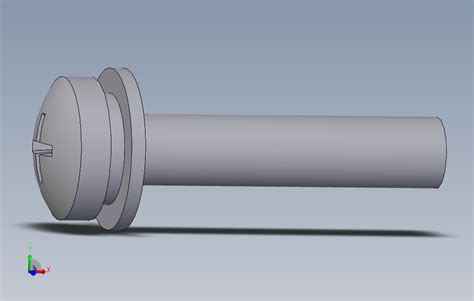 十字槽盘头螺钉组件M4X20 sldasm SOLIDWORKS 2009 模型图纸免费下载 懒石网