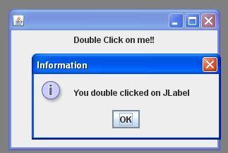 Java ActionListener For JLabel Having Picture Init Stack Overflow