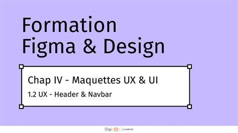 Créer Un Header Et Une Navbar Sur Un Wireframe Ux Figma Formation Figma