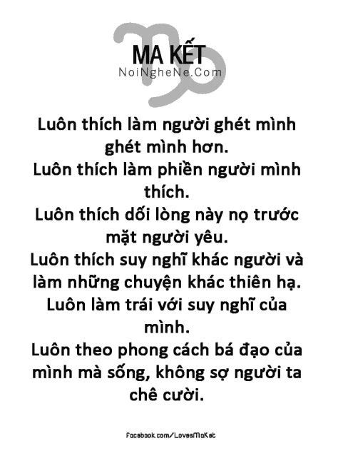 Chăm ngộn về Ma Kết