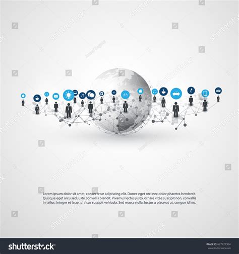 Networks Connections Iot Cloud Computing Social Stock Vector Royalty Free 627727304 Shutterstock
