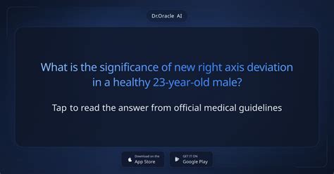 What Is The Significance Of New Right Axis Deviation In A Healthy 23