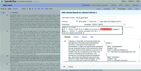 Large Scale Suggestions From Annif In Openrefine Restapi Call